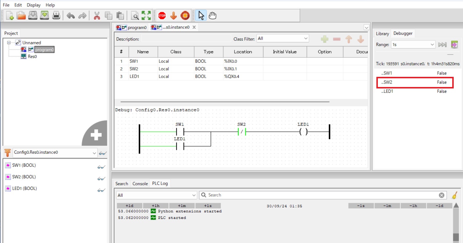 OpenPLC Editorのライブリモートデバッグ機能(Live debug remote PLC)を使用する実験 | 電子工作と制御ソフト